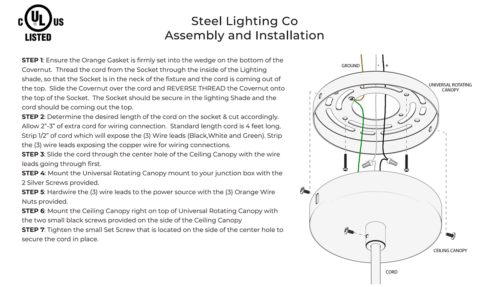 Installation Instructions for Steel Barn Lights | Steel Lighting Co ...