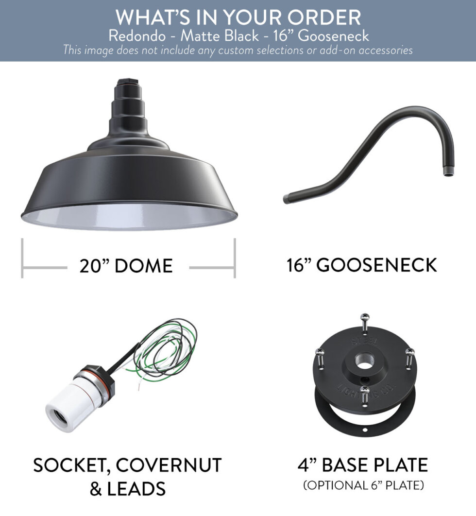 Large Indoor & Outdoor Barn Light for Garages, Barns & Homes